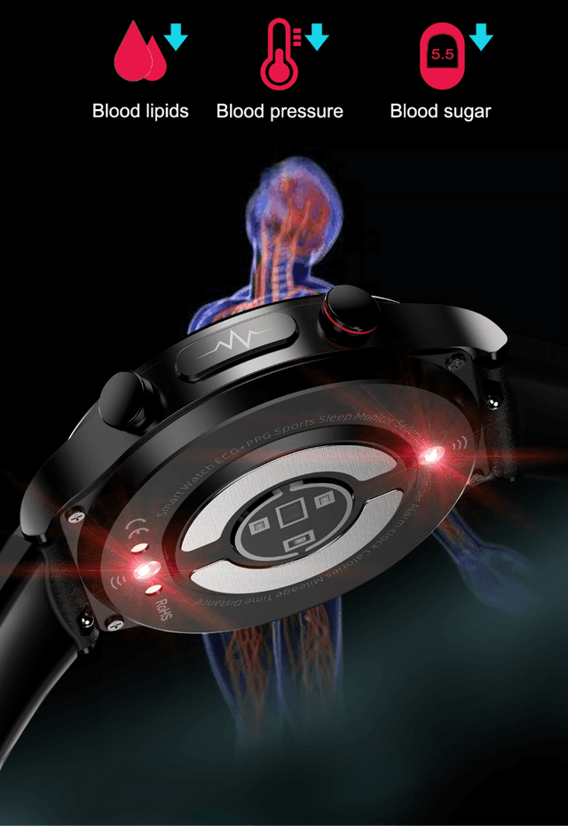 X-Wrist LT Health Watch | Red Light Laser Therapy Smart Watch